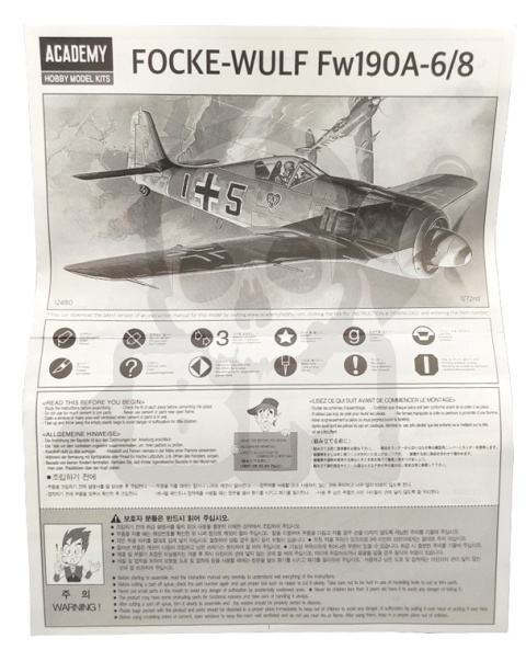 Battle-Models > Academy 12480 Focke Wulf FW-190A Butcher 1:72